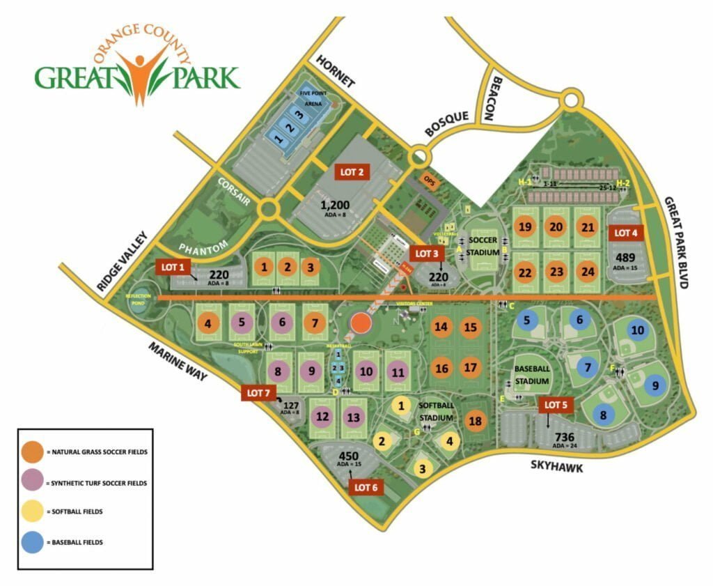 Great Park Map - RLF Sportz